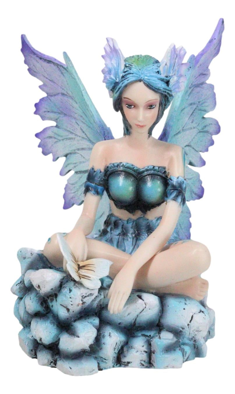 Elf Pixie Water Elemental Fairy in Emerald Iridescent Dress Fantasy Figurine - Walmart.com