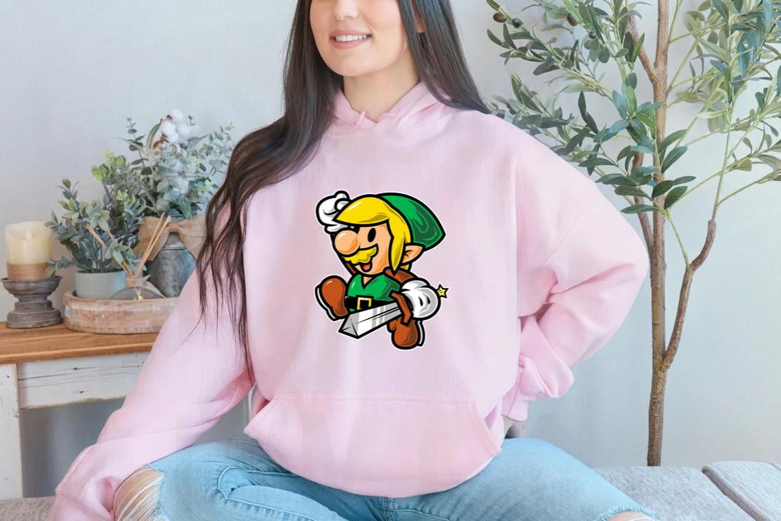 Elf Platformer Hoodie Fantasy Game with Jumping Hero Style, for men ...