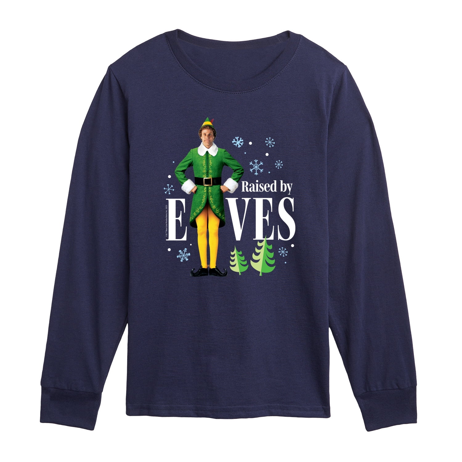 Elf - Raised By Elves - Toddler Boys Long Sleeve Graphic T-Shirt ...