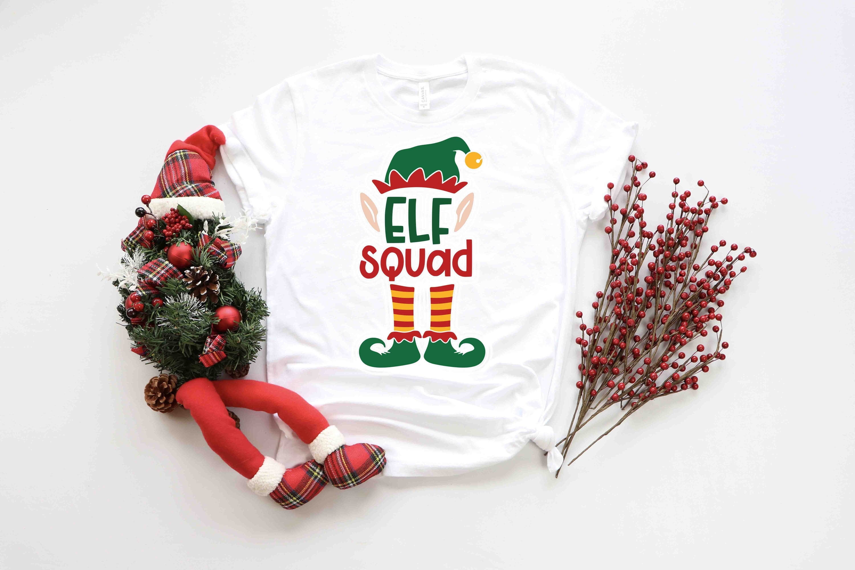 Elf Squad Shirt, Elf Shirt, Santa's Elf Merry Christmas Matching Family ...