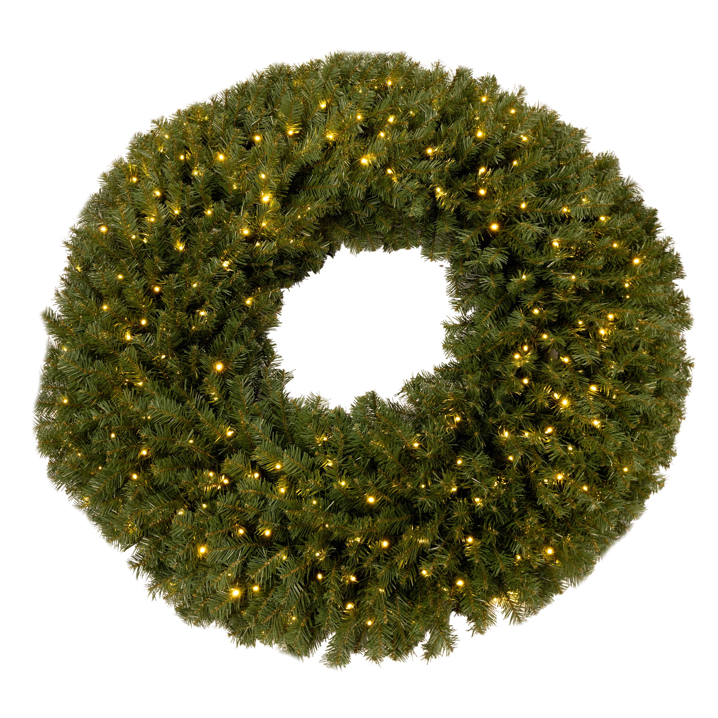 Elf Stor 60in. Large Christmas Wreath with 300 LED Lights, Spruce ...