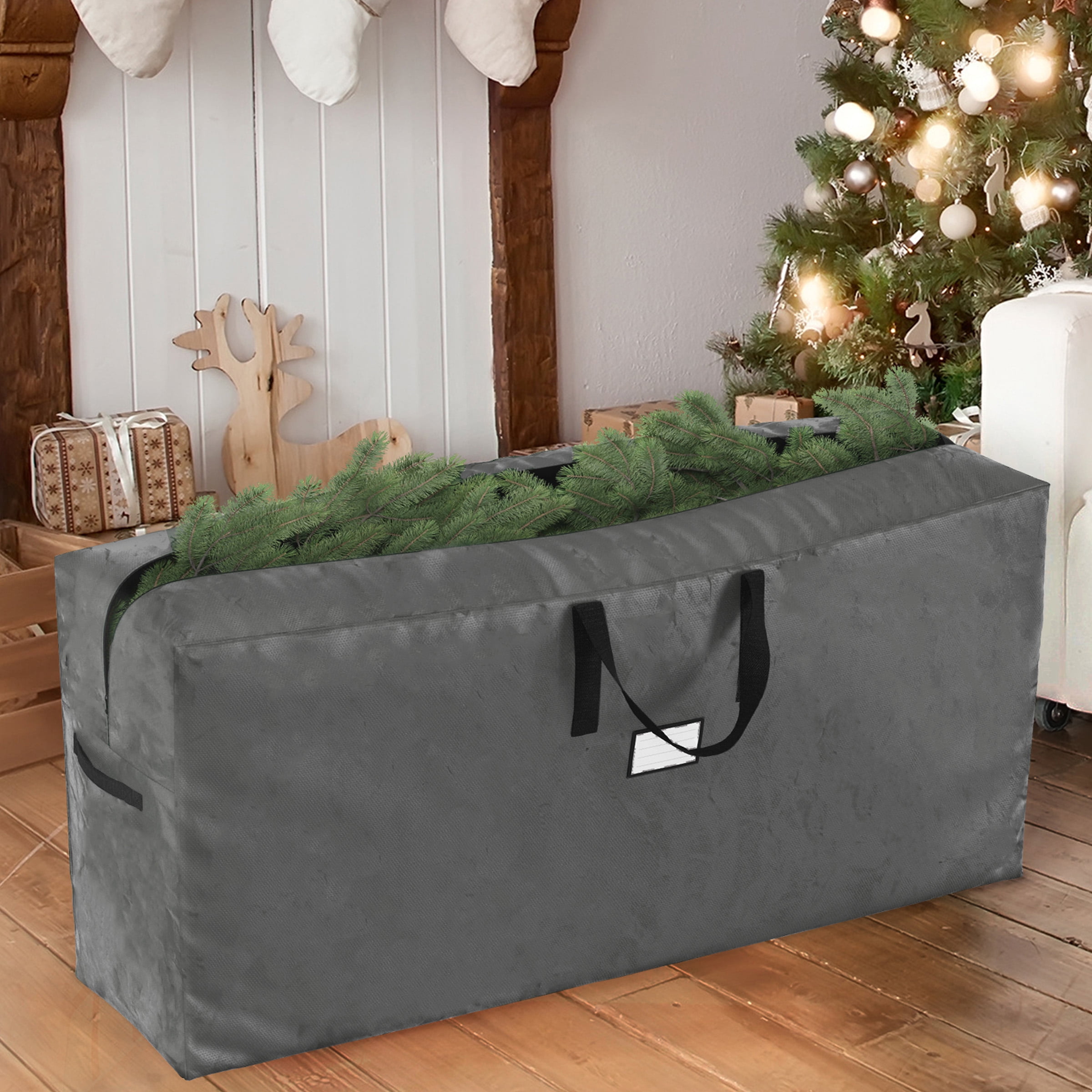 Elf Stor Christmas Tree Storage Bag for 9FT Artificial Trees (Gray ...