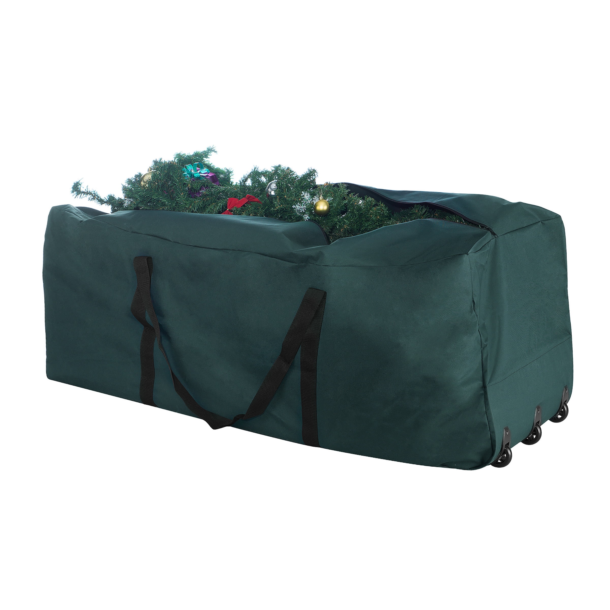 Elf Stor Premium Green Rolling Christmas Tree Storage Duffel Bag for 9 ...