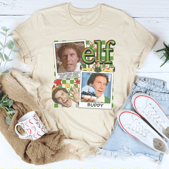 Elf Tee Ash S Printify T-Shirt T-Shirt - Walmart.com