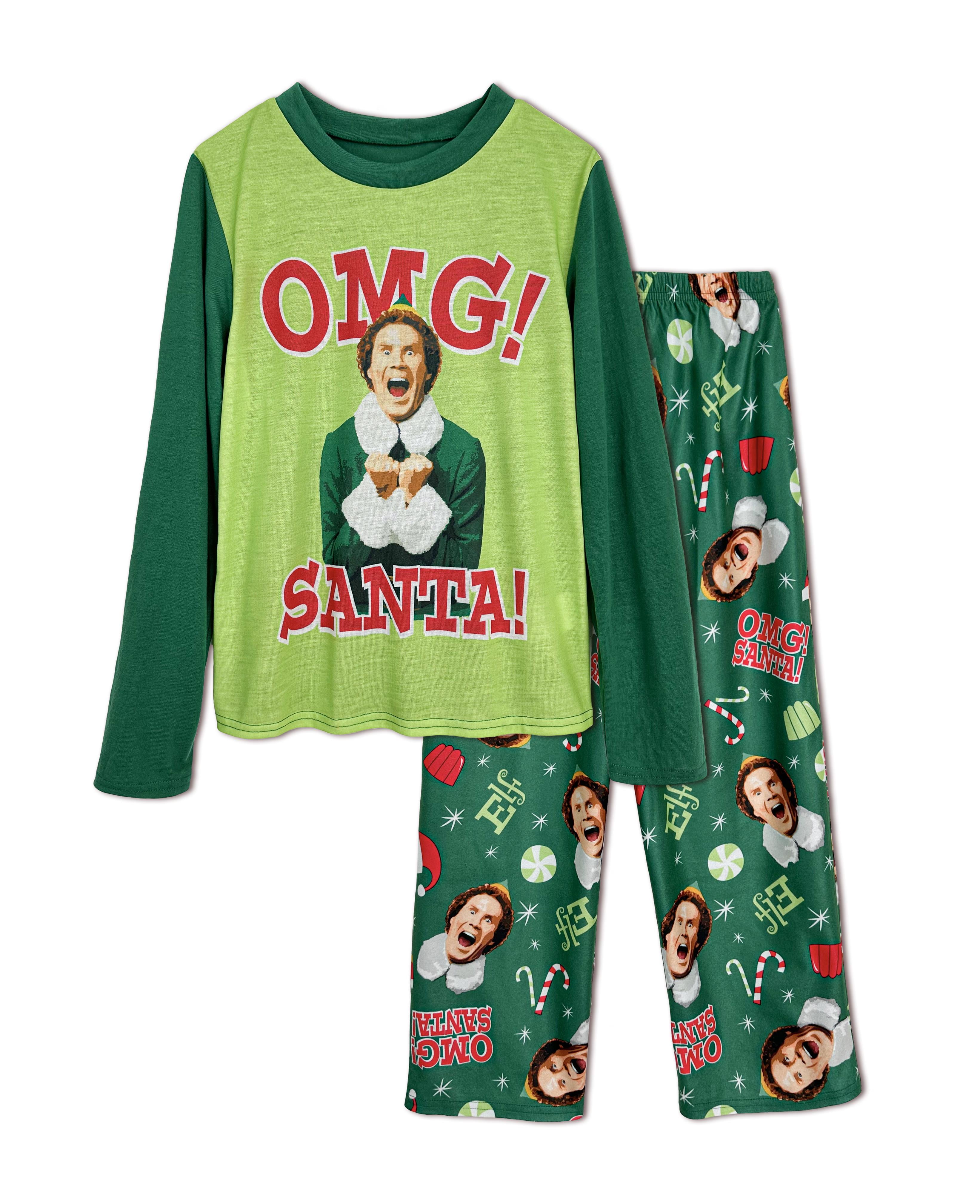 Elf The Movie Christmas Pajamas - Matching Family Kids 2-Piece Pajama ...