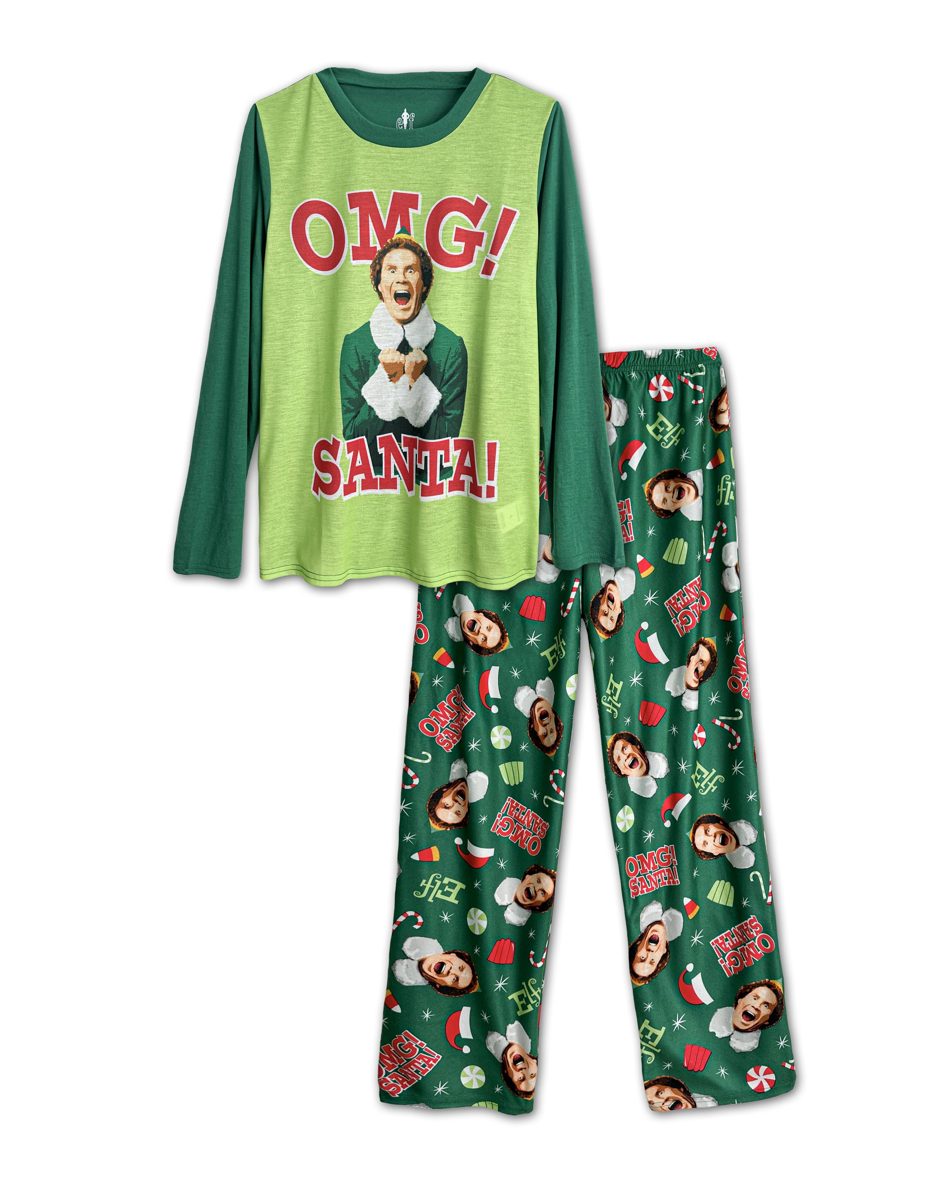 Elf The Movie Christmas Pajamas - Matching Family Womens 2-Piece Pajama ...