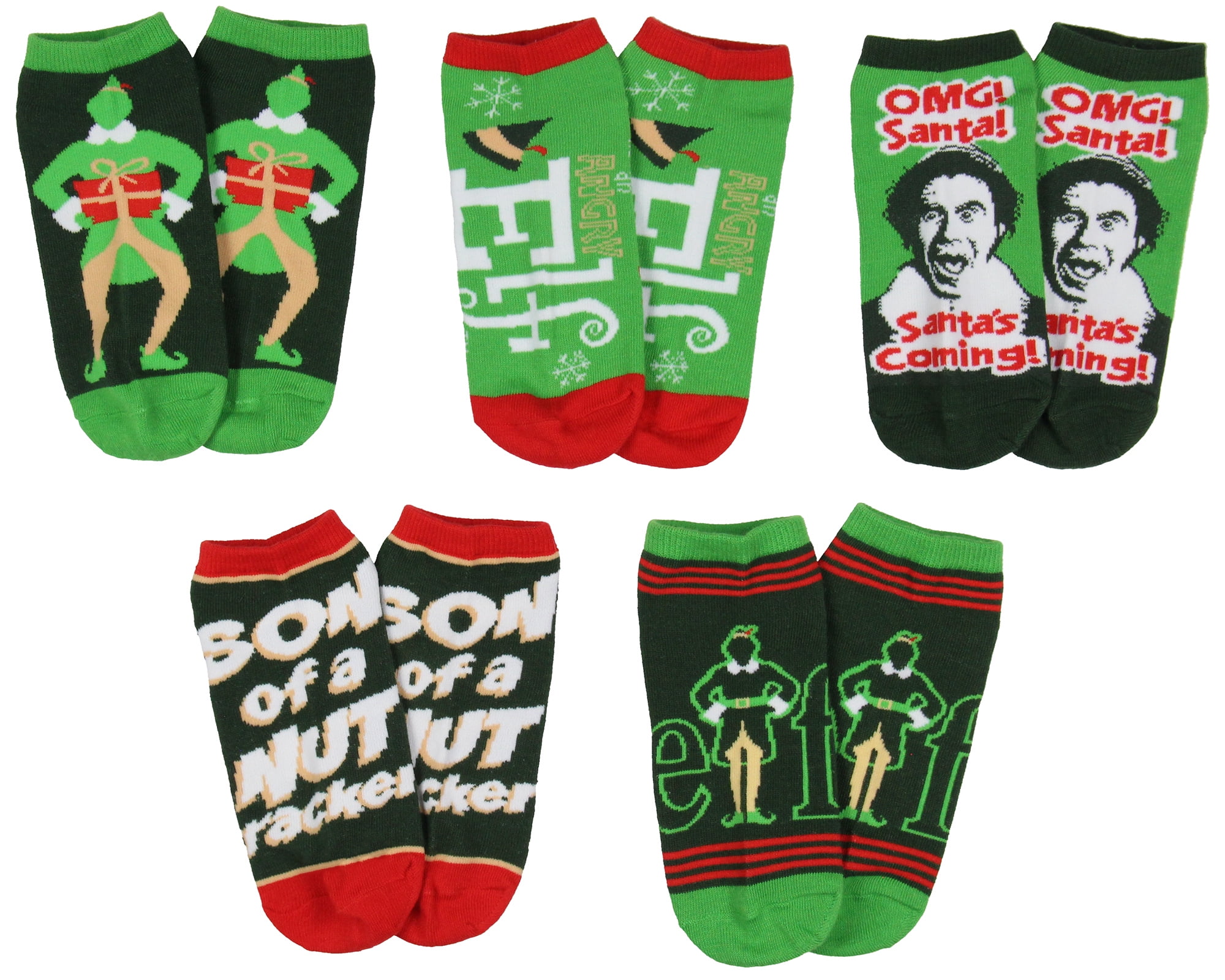 Elf The Movie Socks Women's Socks Buddy The Elf Character Catchphrase ...