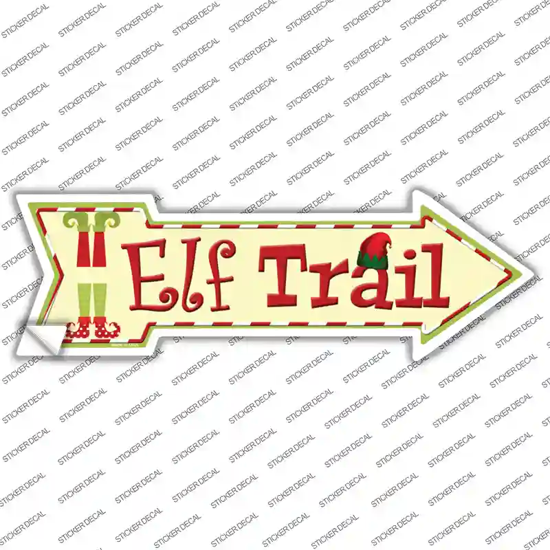Elf Trail Novelty Arrow Sticker Decal X-Large - Walmart.com