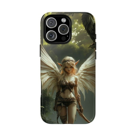 Elf Wings Forest Winged Fairy Girl Illustration Phone Case for 11 12 13 ...