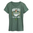 Elf - Worlds Best Cup Of Coffee - Women's Short Sleeve Graphic T-Shirt ...