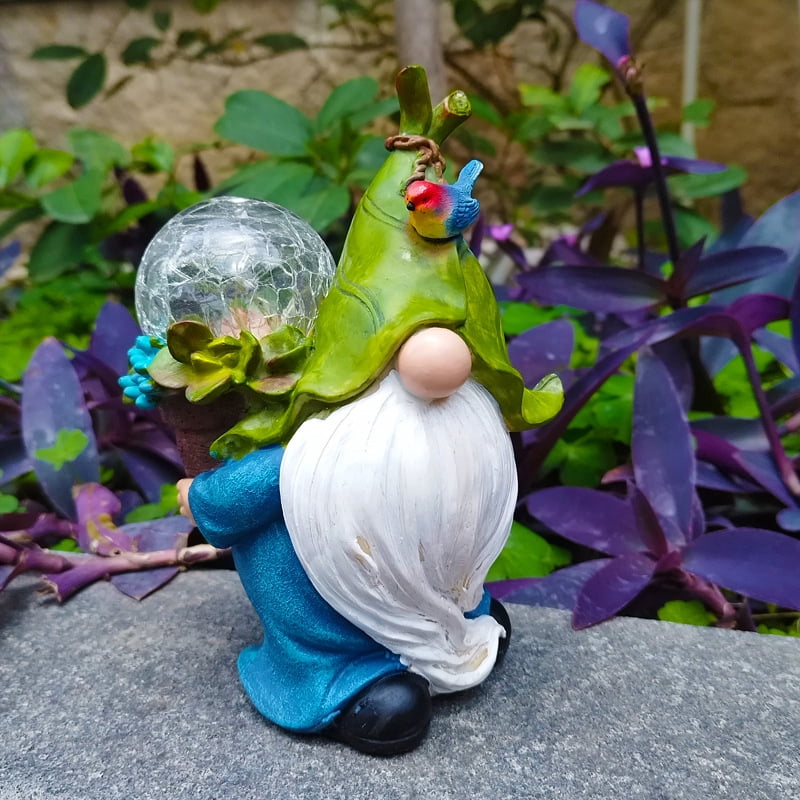 Elf dwarf solar lamp ball resin crafts decoration garden garden lawn decorative lamp Landscaping ...
