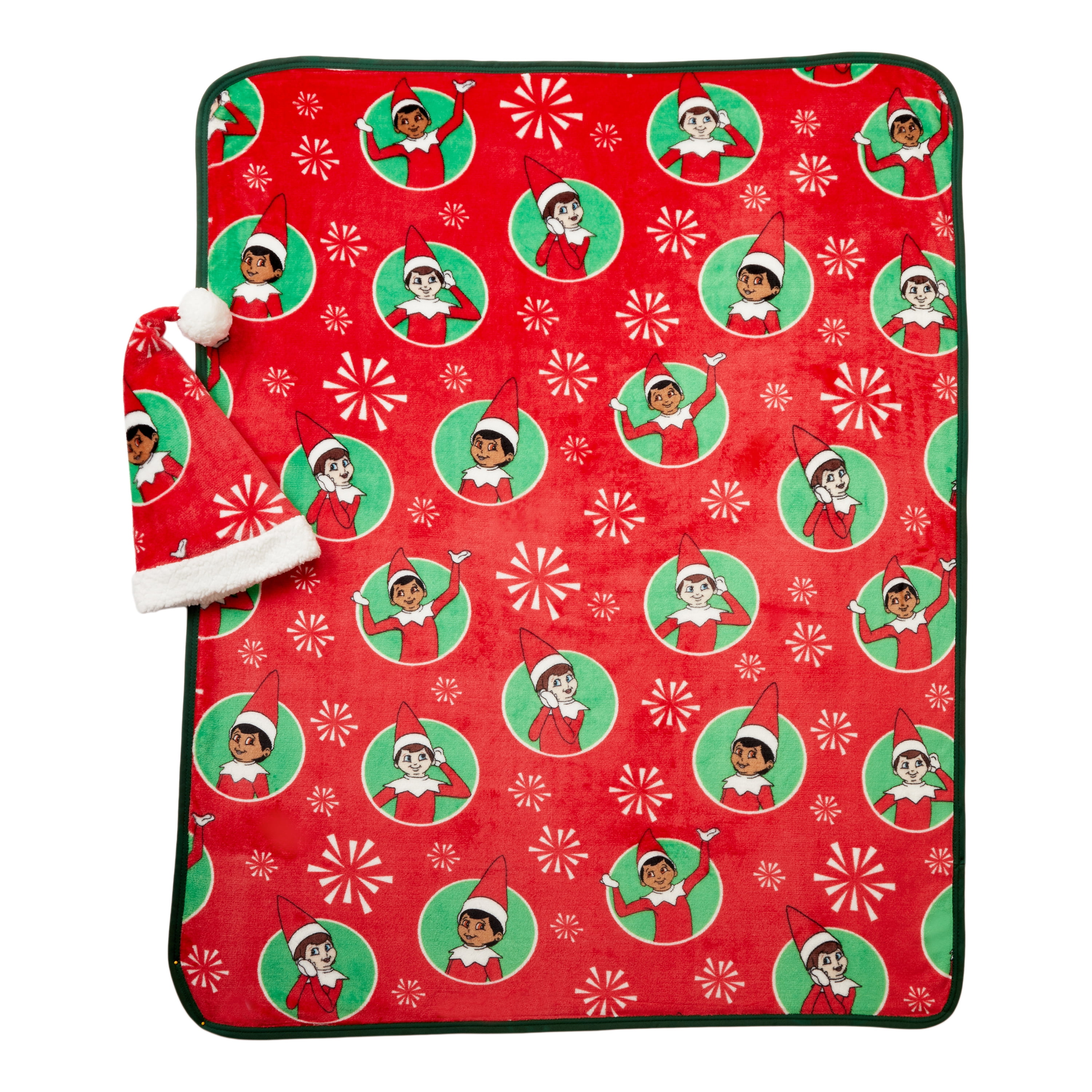Elf on the Shelf Santa Hat and Throw - Walmart.com