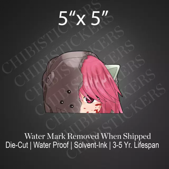 Elfen Lied Lucy Weabo Sticker Anime Sticker Vinyl Sticker Waterproof ...