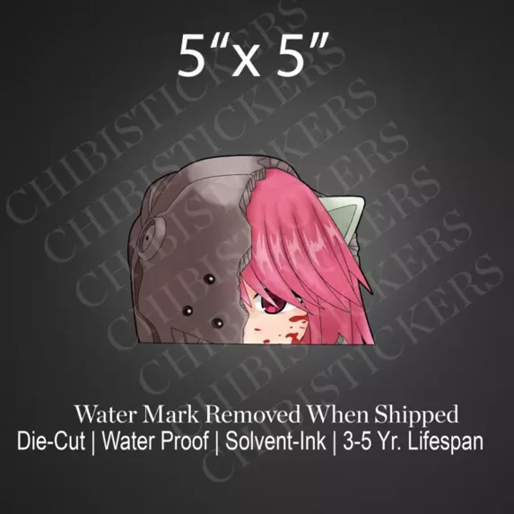 Elfen Lied Lucy Weabo Sticker Anime Sticker Vinyl Sticker Waterproof ...