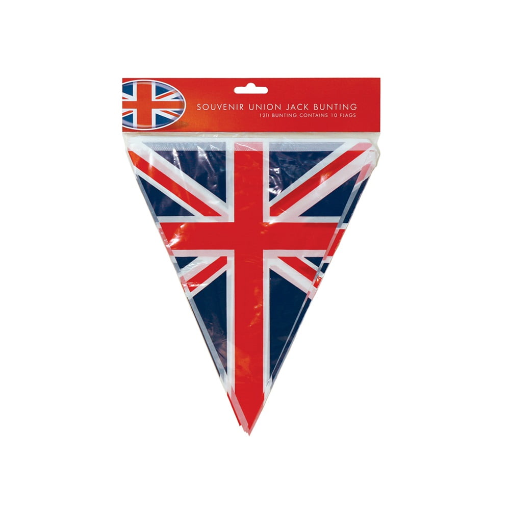 Elgate Union Jack PVC 12ft Bunting with 10 Flags - Walmart.com