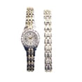 Elgin Adult Female Two-Tone Dress Watch and Bracelet Set (EG8073ST ...