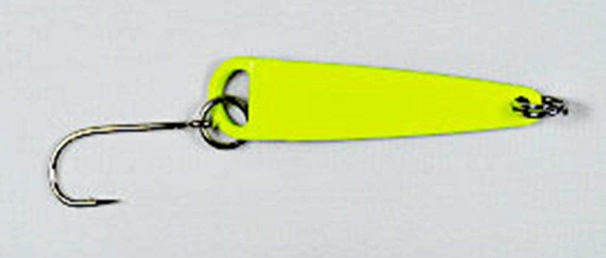 Elgin God's Tooth 1/10 Ounce Fishing Lure Spoon Fluorescent Yellow ...