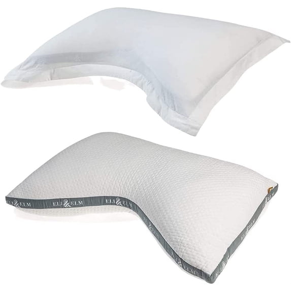 Eli & Elm | Best Ergonomic Side Sleeper Pillow for Neck Pain ...
