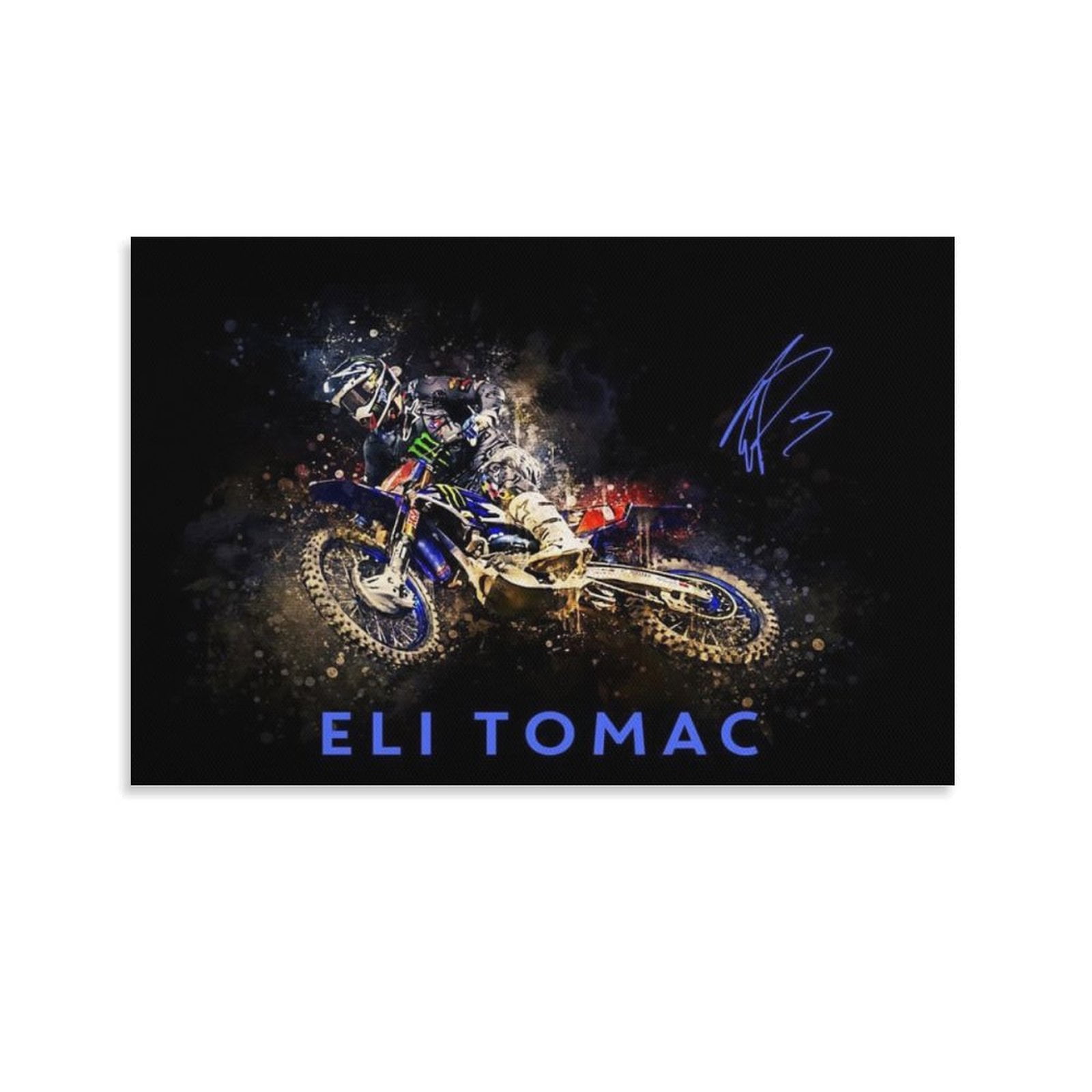 Eli Tomac Canvas Poster Room Aesthetic Poster Print Art Wall Painting ...