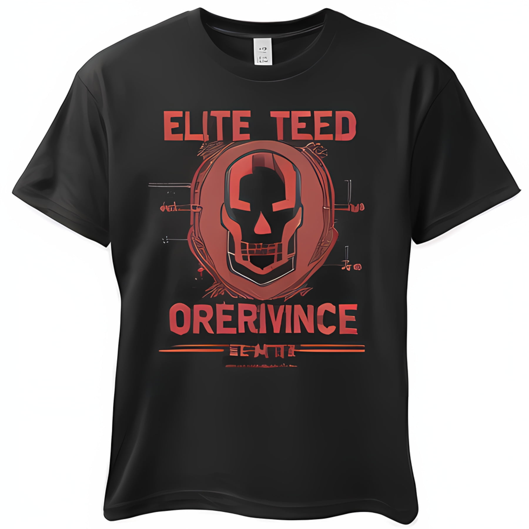 EliTee Unit Leader T-Shirt Bold Red 'ELITTeeDseverity' Text Logo ...