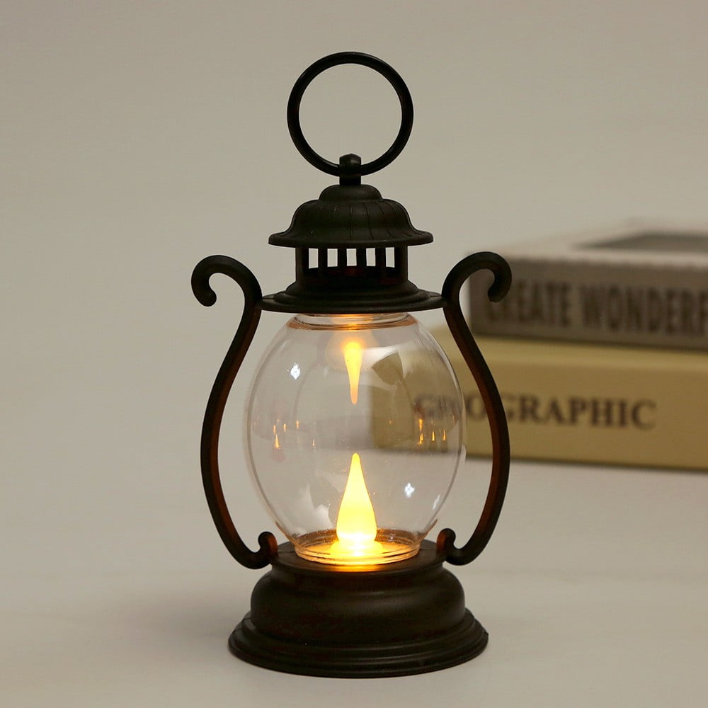 Eliaeconx Christmas Lantern Light, LED String Oil Lamp, Vintage Style ...