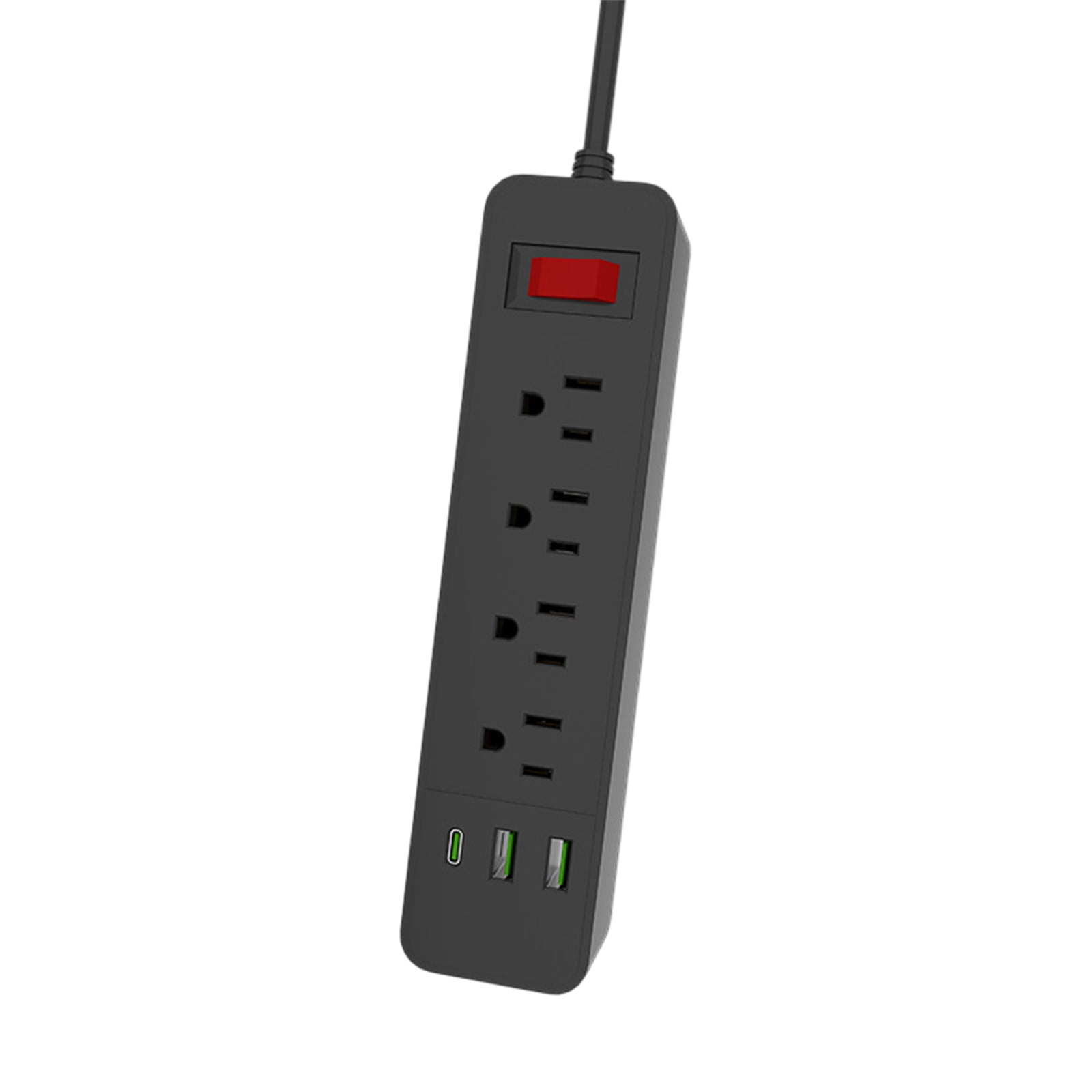 Eliaeconx Multi Plug Power Strip, 6-Outlets Extension Cord with 4 USB ...