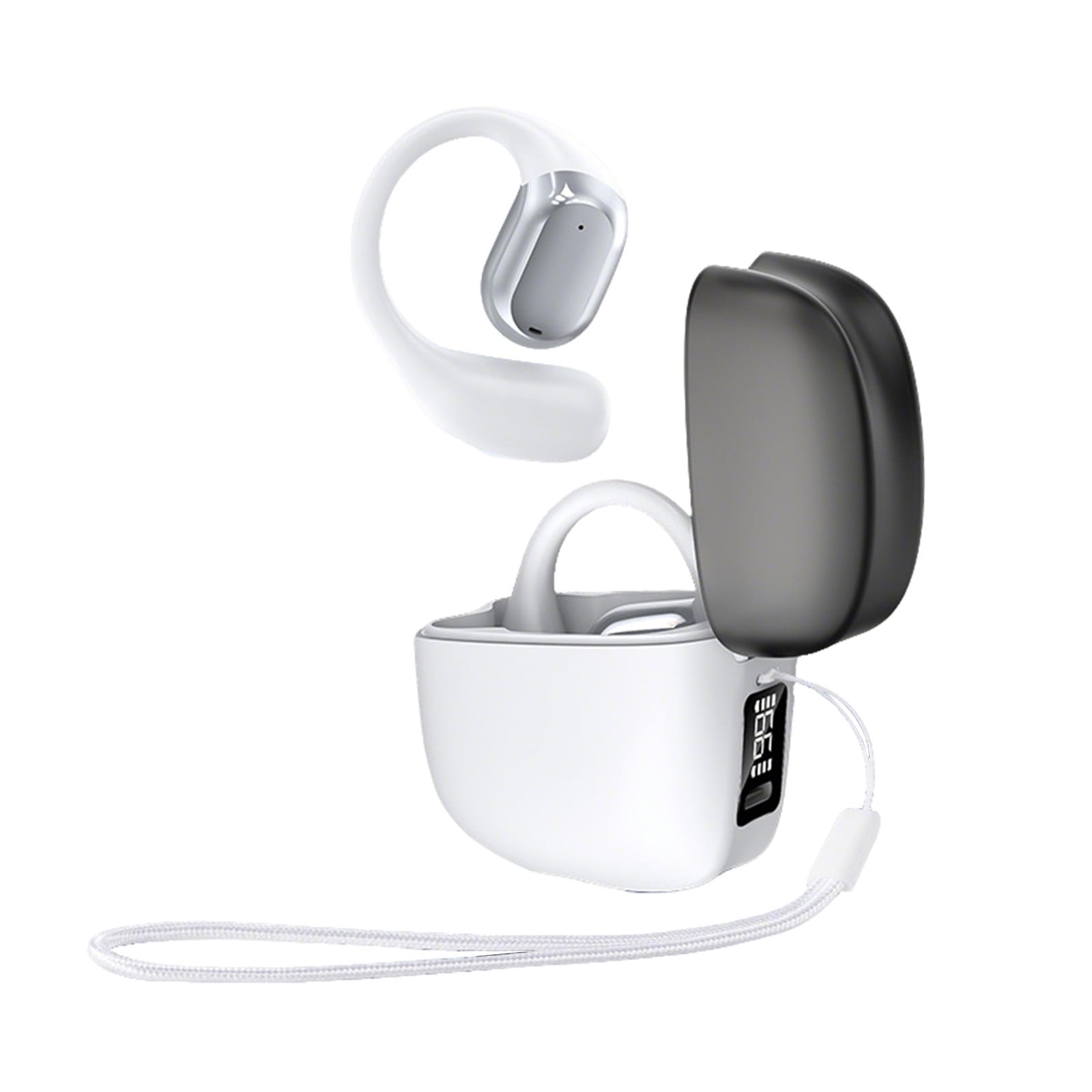 Eliaeconx Open Ear Bluetooth Headset, Hanging Ear Sports Headphone ...