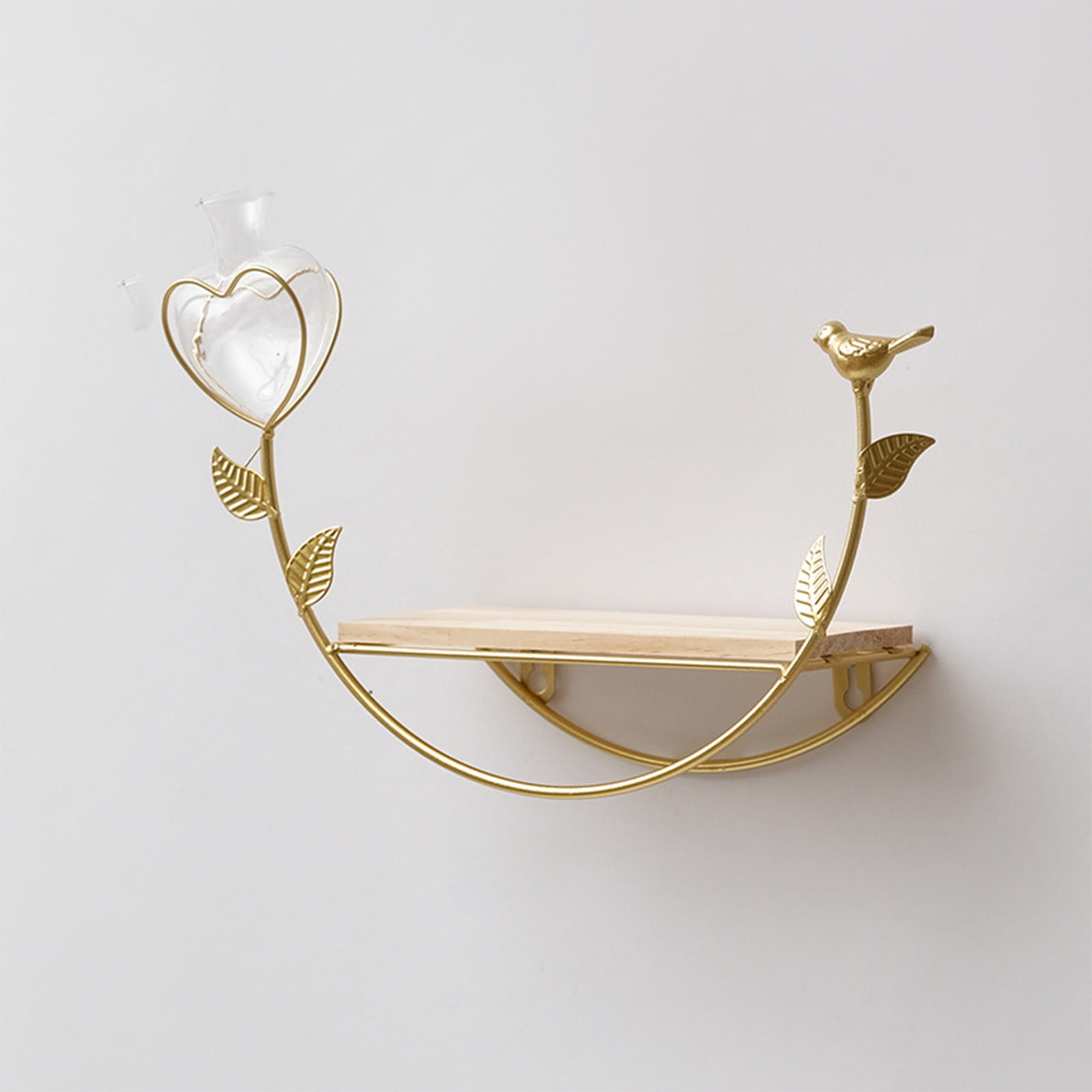 Eliaeconx Wall Mount Shelf with LED Lights, Modern Floating Storage ...
