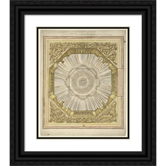 Elias van Nijmegen 12x14 Black Ornate Wood Framed Double Matted Museum ...