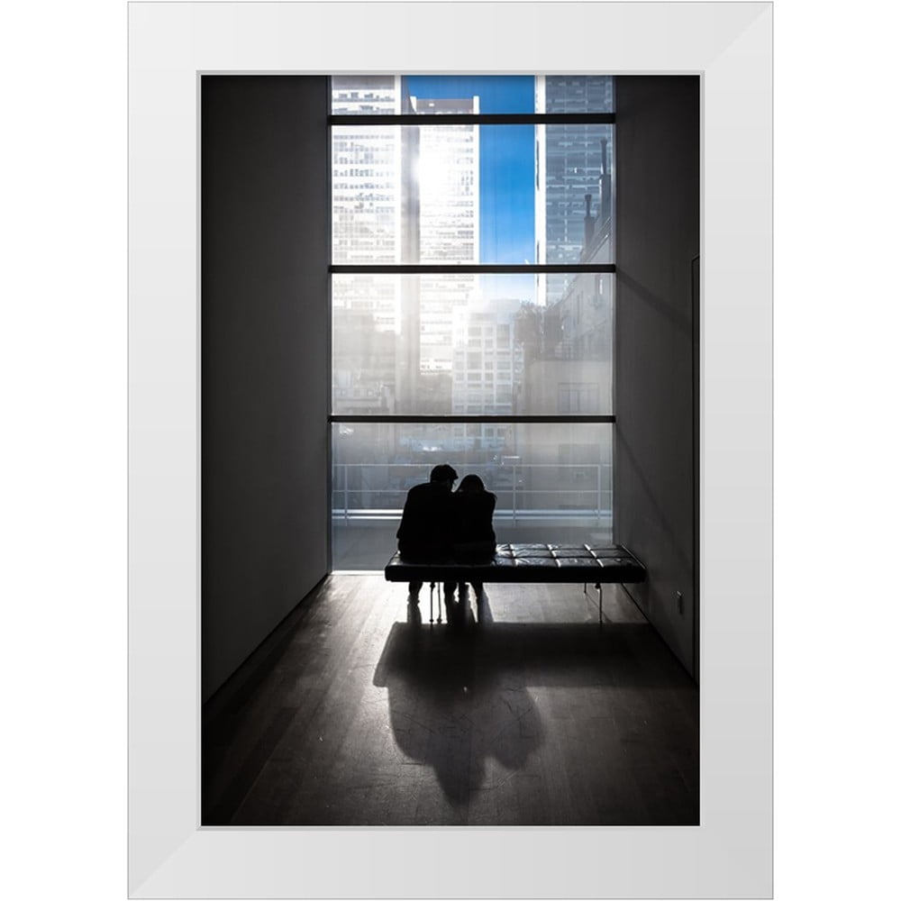 Eliash, Tomer 17x24 White Modern Wood Framed Museum Art Print Titled - You and me - Walmart.com