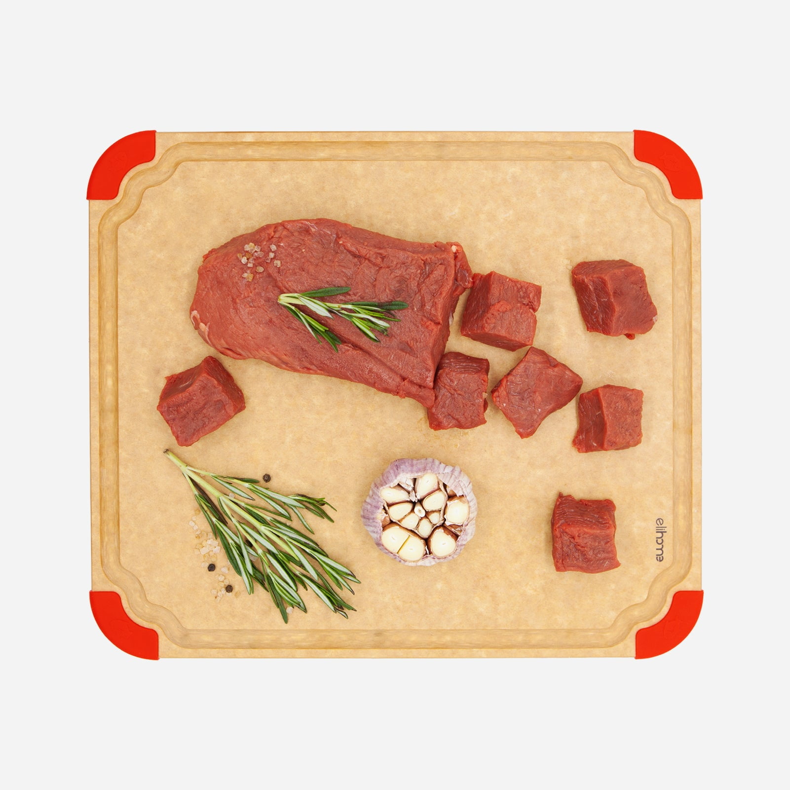 Premium Series 12 x 16 x 1/4 Cutting Board - Non Slip & Color Code ...