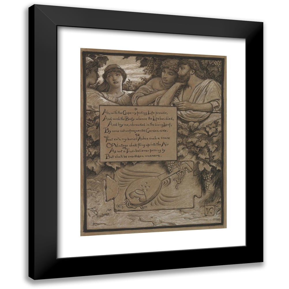 Elihu Vedder 12x14 Black Modern Framed Museum Art Print Titled - Omar's ...