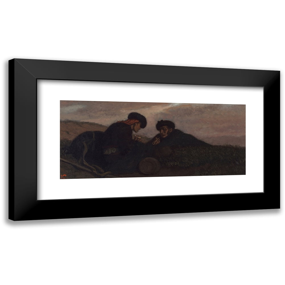 Elihu Vedder 14x8 Black Modern Framed Museum Art Print Titled - Spanish ...