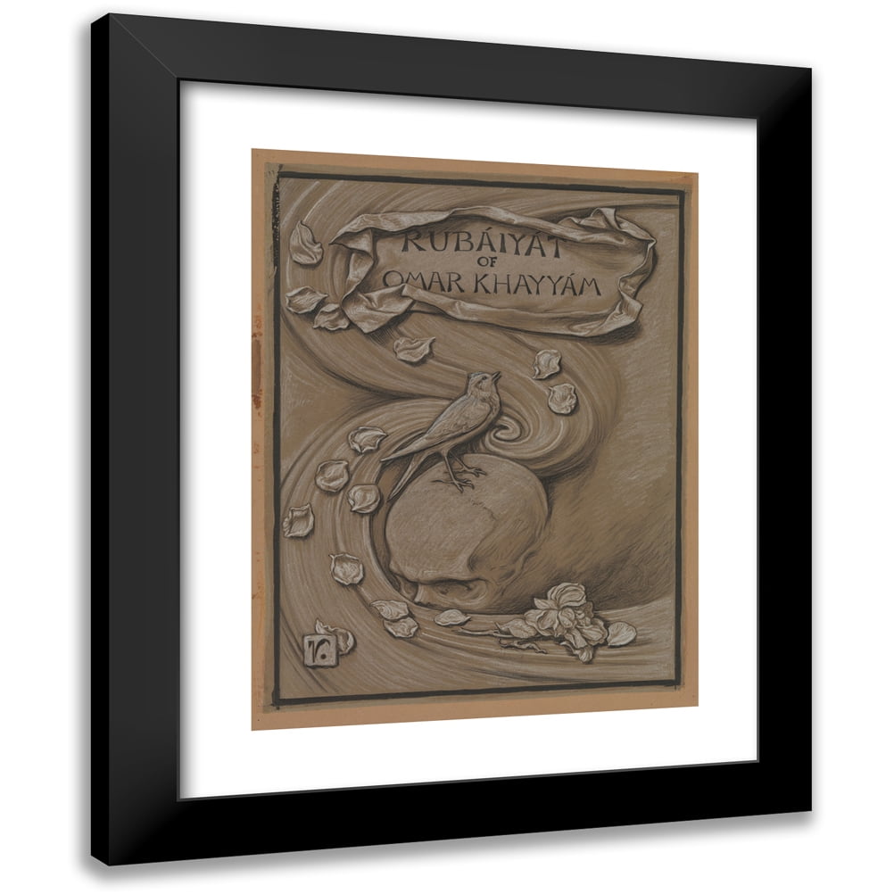 Elihu Vedder 19x24 Black Modern Framed Museum Art Print Titled - Omar's Emblem (1883-1884 ...