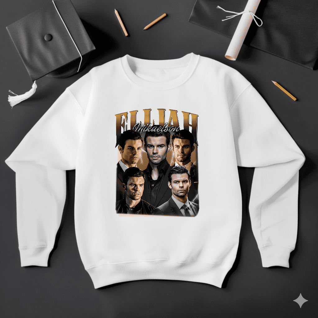 Elijah Mikaelson Vampire Diaries TV Series Fan Inspired Art Sweatshirt ...