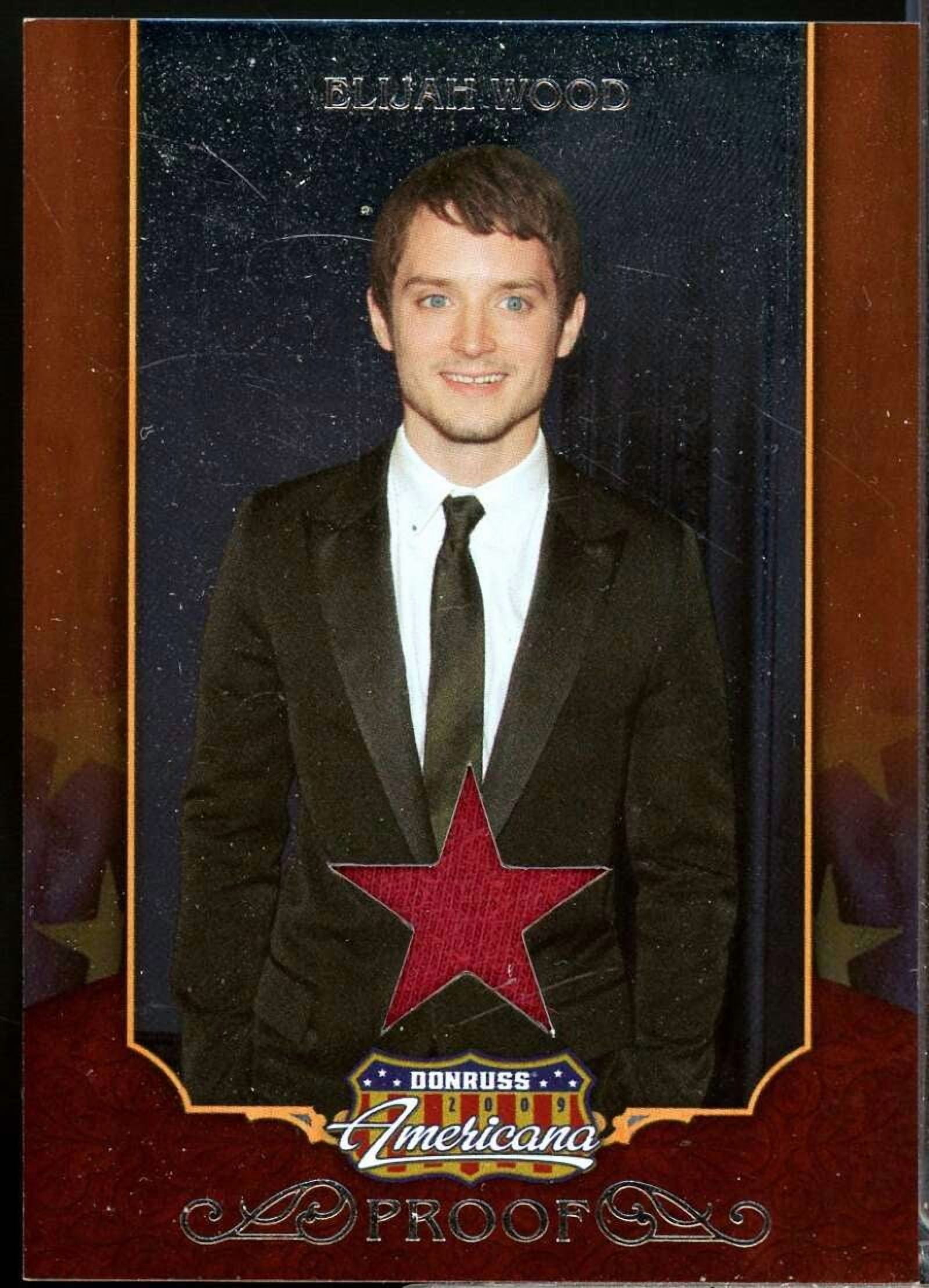 Elijah Wood Card 2009 Americana Stars Material Silver Proofs /100 #63 ...