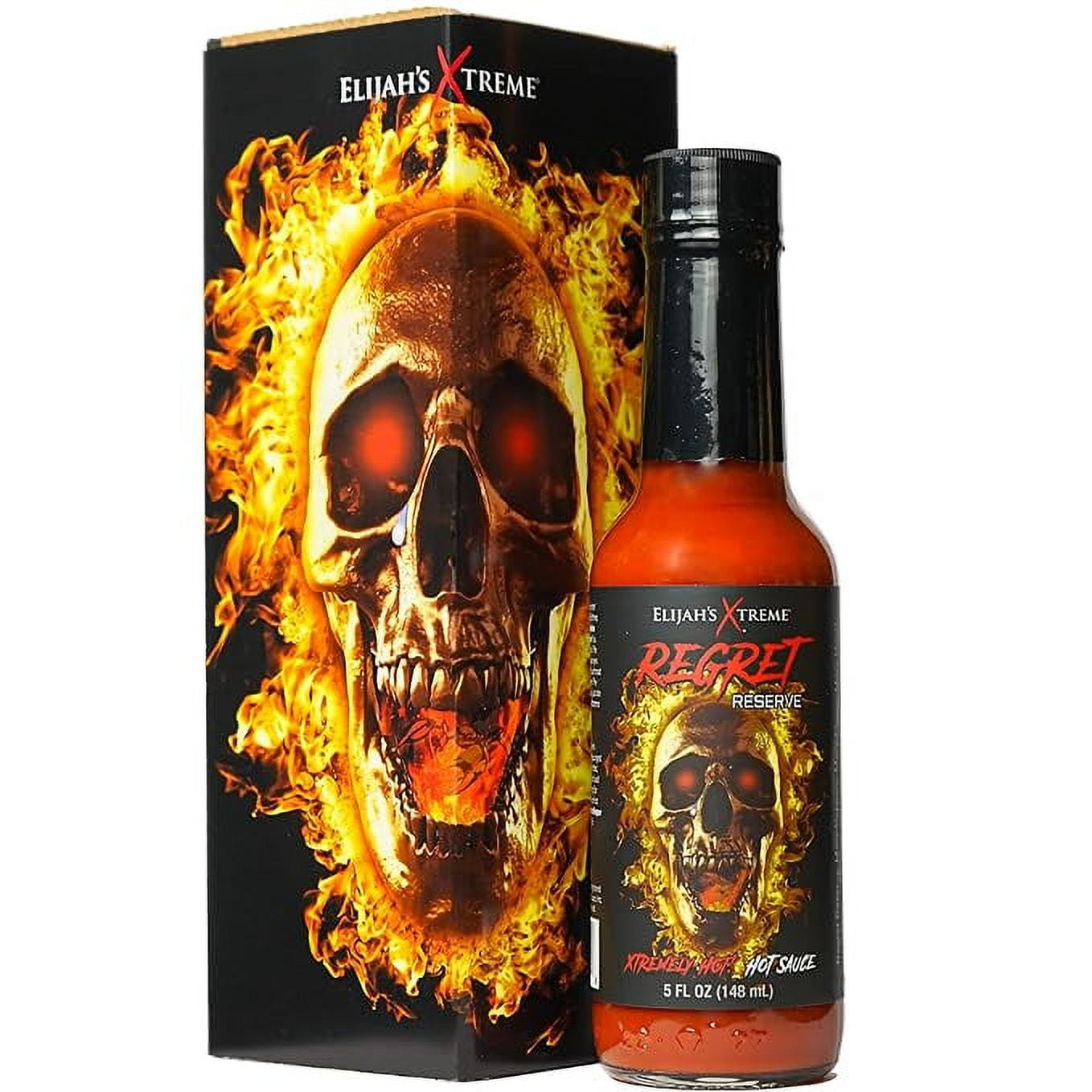 Elijah's Xtreme Regret Reserve Hot Sauce, Carolina Reaper, Trinidad ...