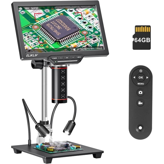Elikliv EM3K-AF Max Autofocus Digital Microscope, 3K Resolution ...