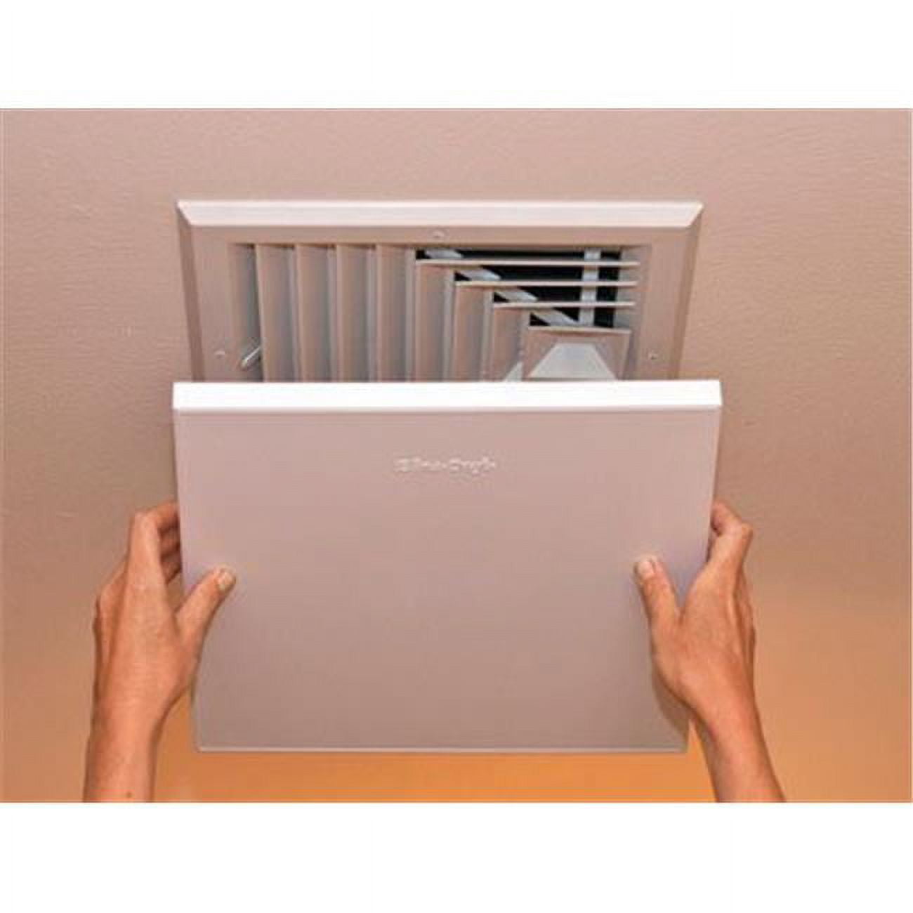 Elima-Draft 1 in. H X 9 in. W Matte White Aluminum Register Cover ...