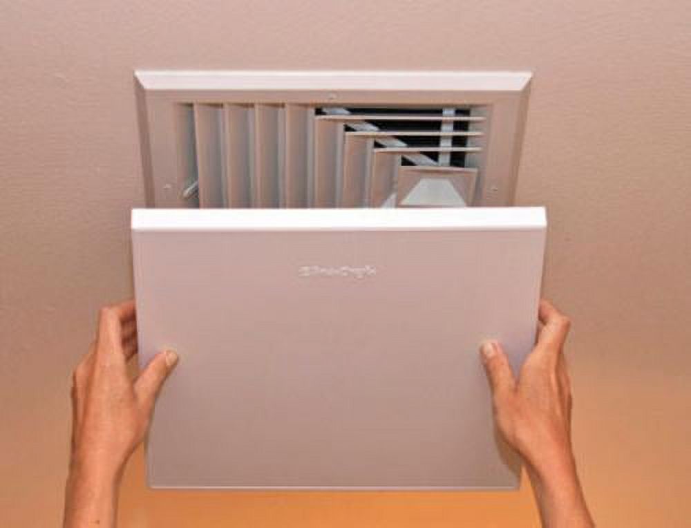 Elima-Draft 1 in. H X 9 in. W Matte White Aluminum Register Cover ...