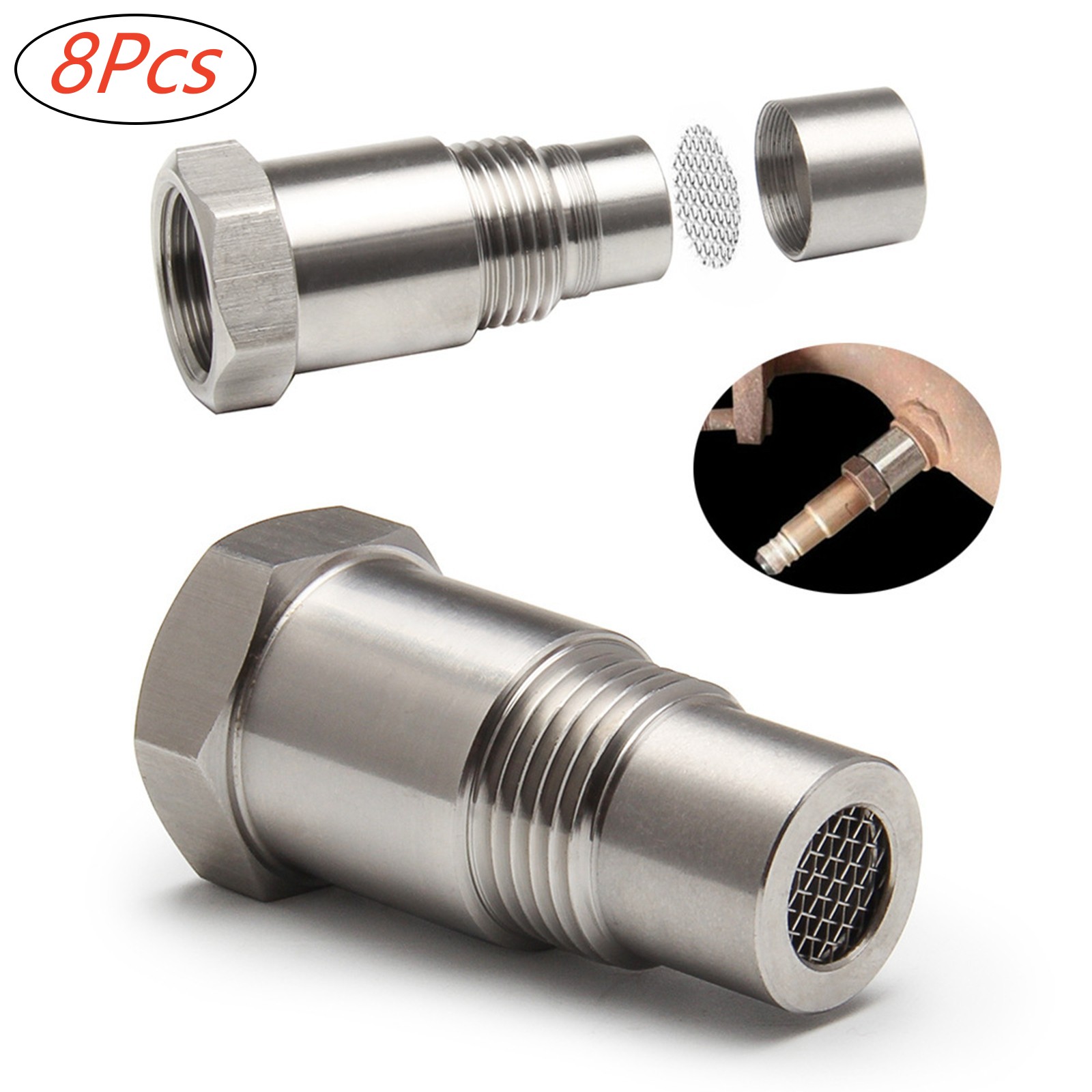 Eliminator Adapter Catalytic Converter,M18X1.5 Car O2 Sensor,Car CEL ...