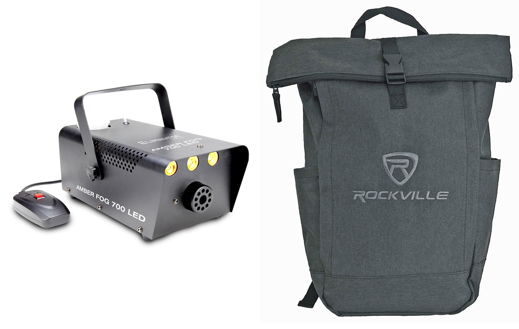 Eliminator Amber FOG 700 LED Fog Machine Fogger w/Amber Lights+Remote ...