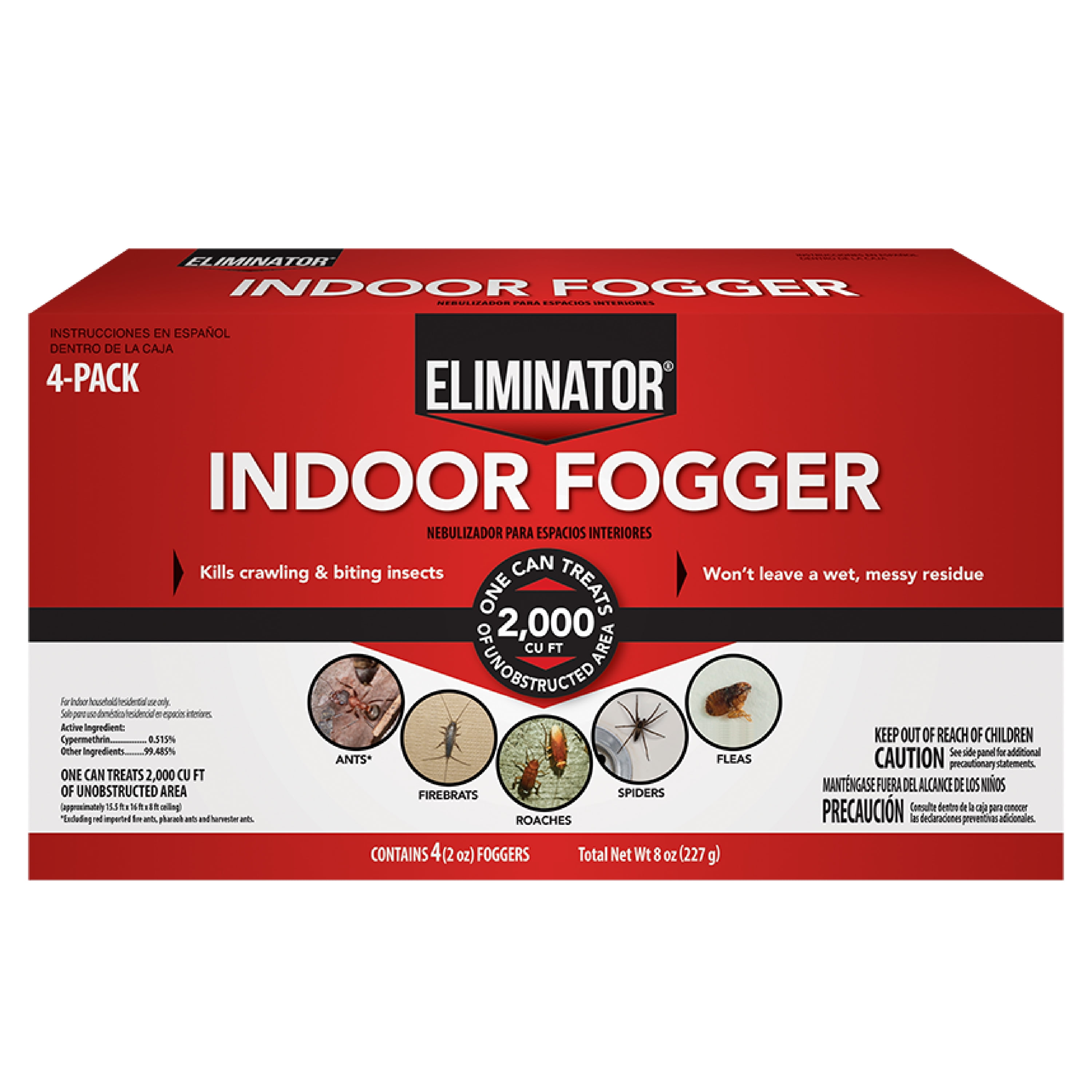 Eliminator Indoor Fogger, Kills Roaches Ants And Other Listed Insects ...