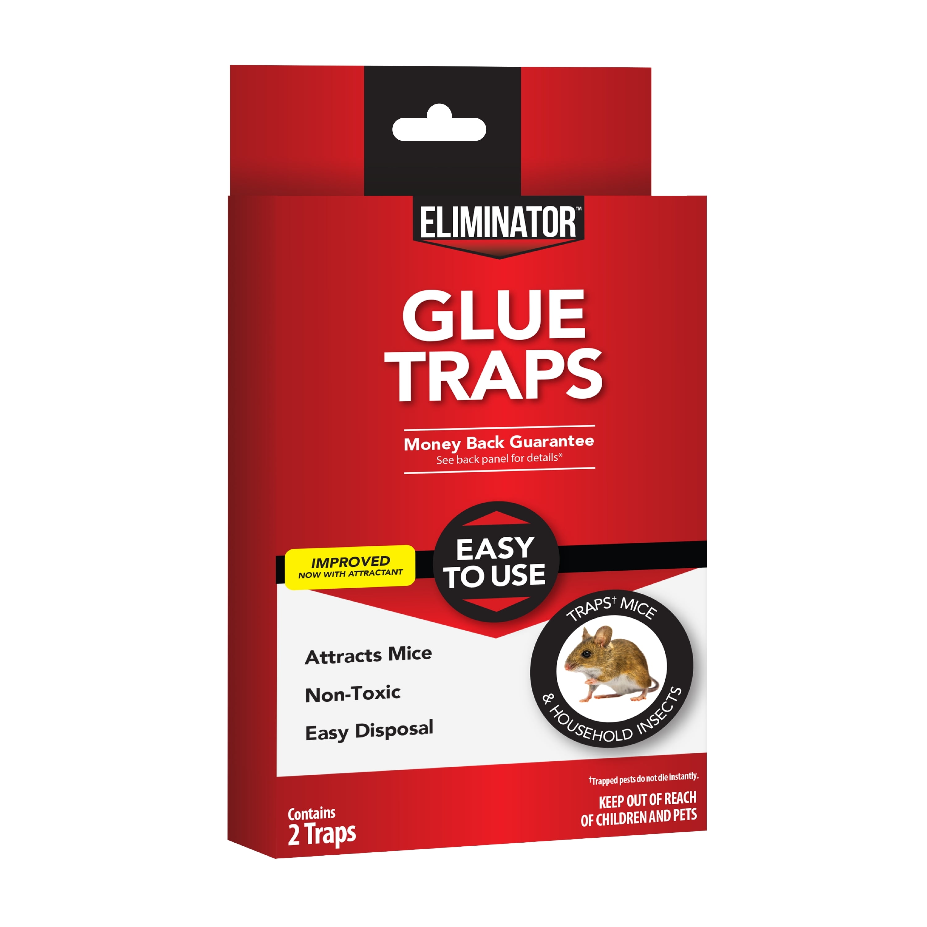 Eliminator Indoor Mice & Household Insects Glue Traps, 2 Count ...
