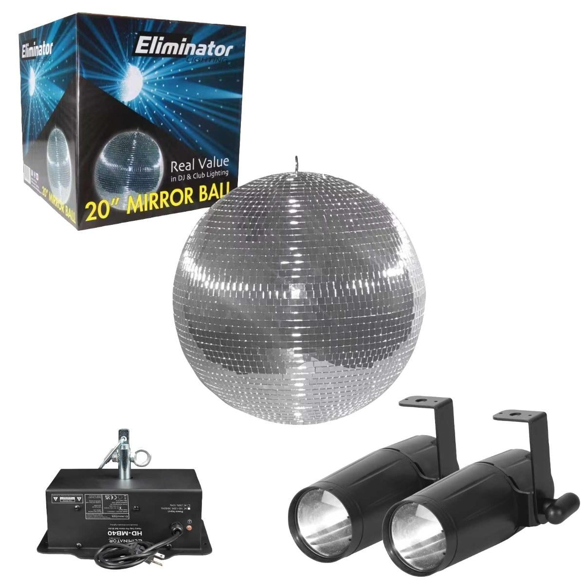 Eliminator Lighting EM20 20" Mirror Disco Ball with Motor and (2 ...