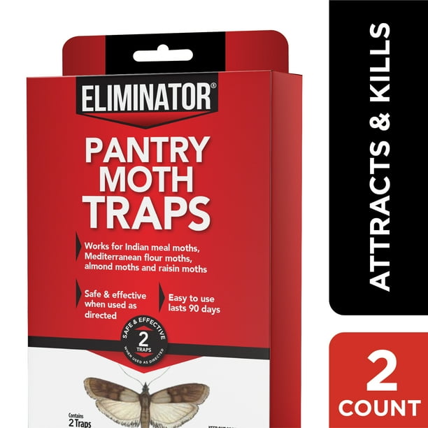 Eliminator Pantry Moth Traps, Pheromone Moth Traps, 2 Pack - Walmart.com