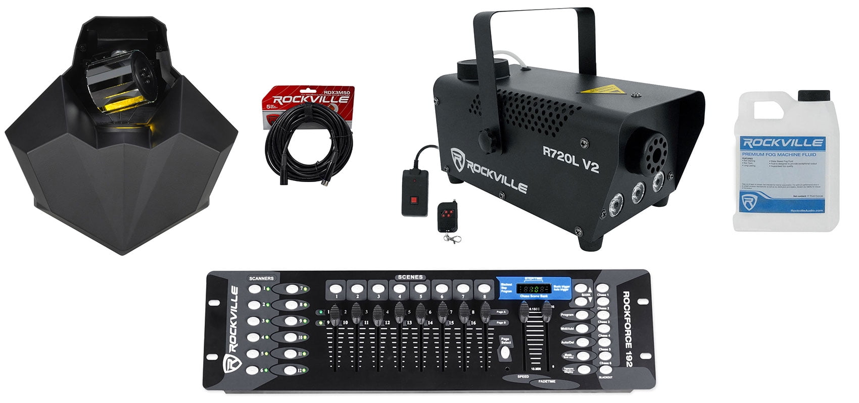 Eliminator VORTEX LED Moonflower Effect Light w/Mirror Barrel+DMX ...