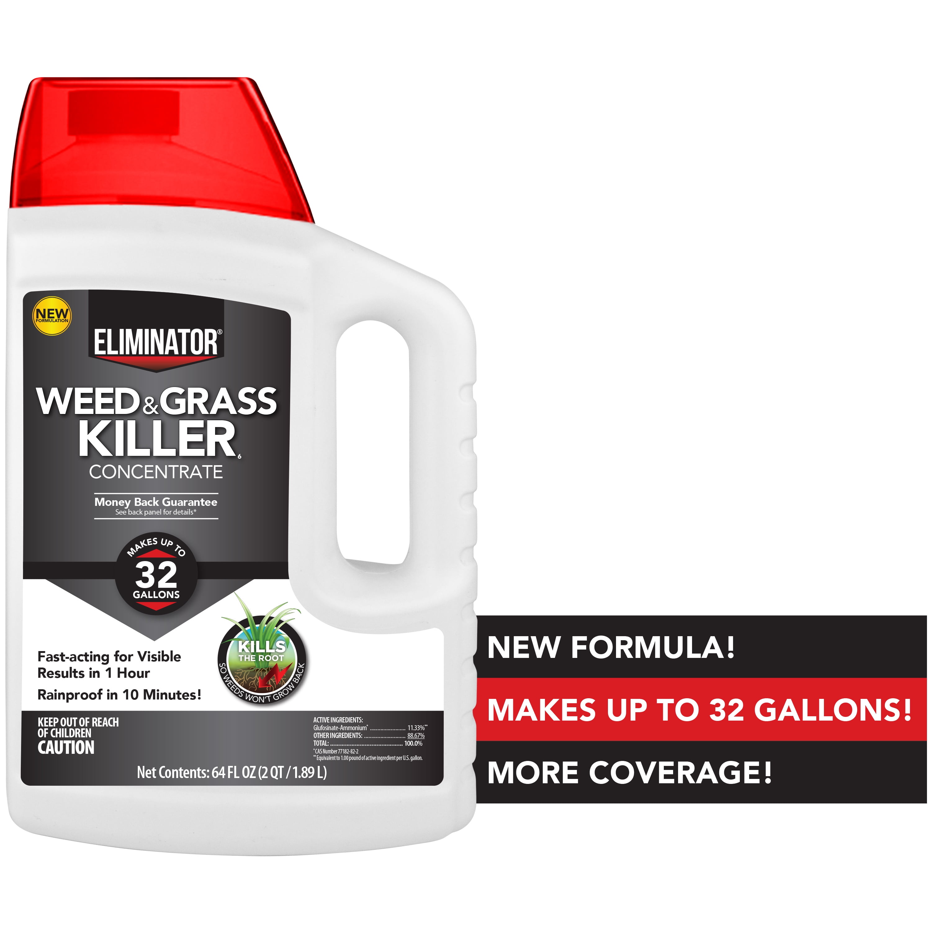 Eliminator Weed & Grass Killer Concentrate Herbicide, 64 oz., Kills ...