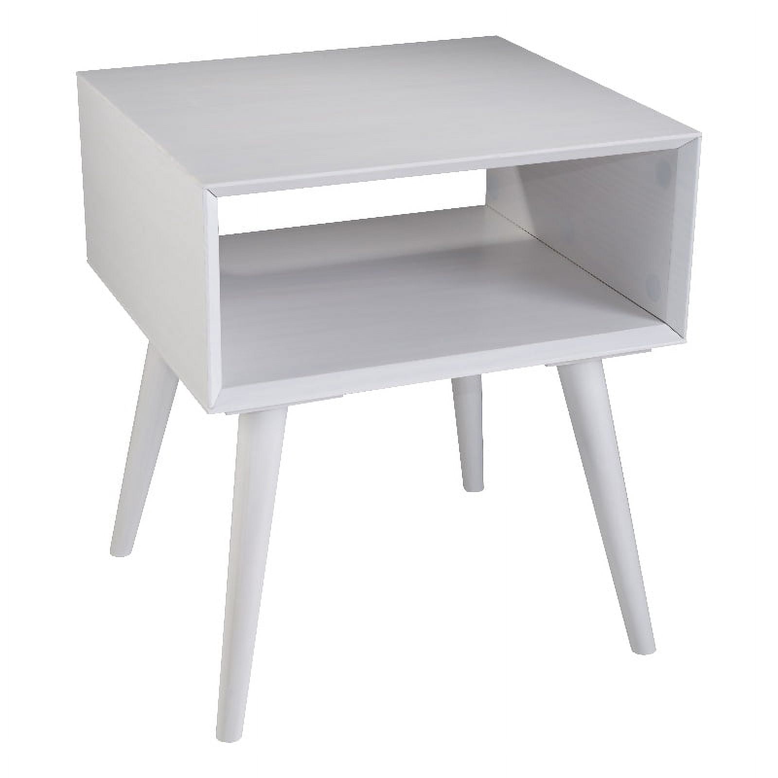 Elin White Solid Wood End Table - Walmart.com