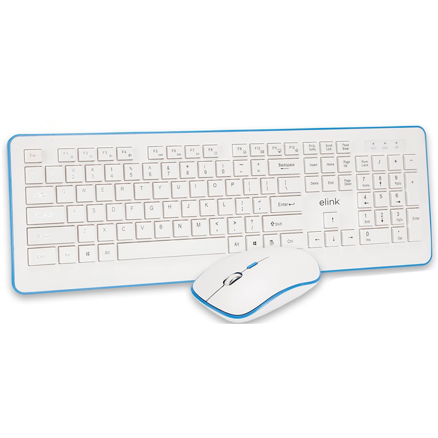 Elink KBR630 - Wireless Keyboard and Mouse Set, Rechargeable, 2.4GHz ...